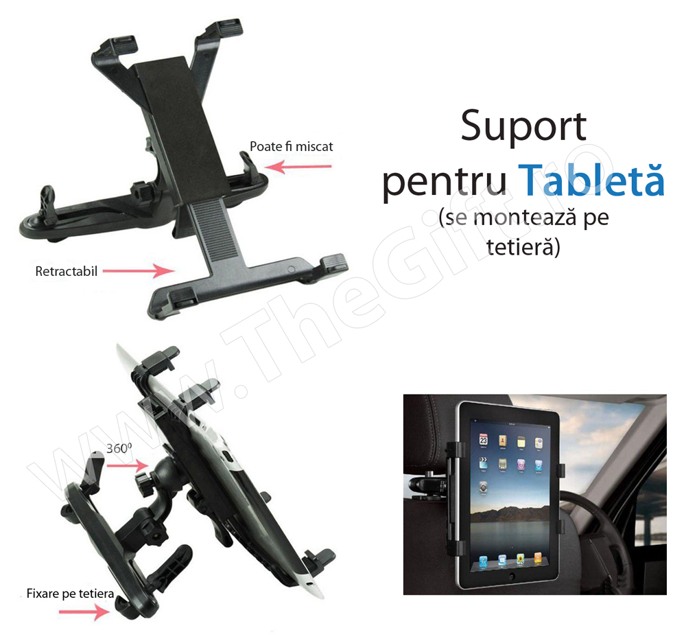 Suport tetiera pentru iPad, tableta Samsung etc - 30 LEI : Magazinul de ...